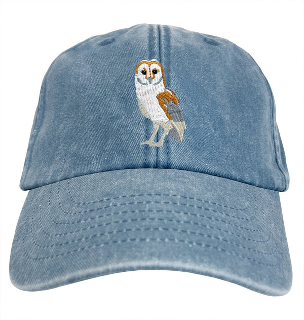 Barn Owl Baseball Cap - British Wildlife Embroidered Hat - Animal ...