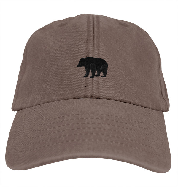 Bear Logo Baseball Cap - Brown Bear Cap - Wildlife Hat UK - Blue Panda