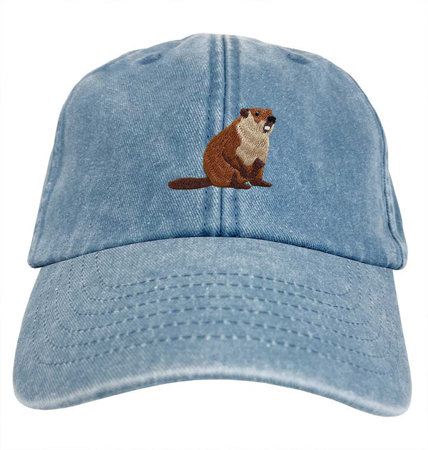 Beaver Baseball Cap - British Wildlife Embroidered Hat - Conservation ...