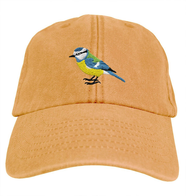 Blue Tit Baseball Cap - Wildlife Hat - British Birds Hat - UK - Blue Panda