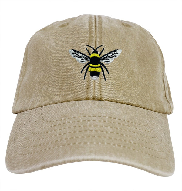Bee Baseball Cap - British Wildlife Embroidered Hat - Conservation Hat ...