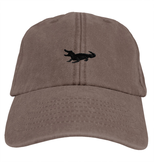 Crocodile Logo Baseball Cap - Crocodile Hat - Wildlife Hat UK - Blue Panda