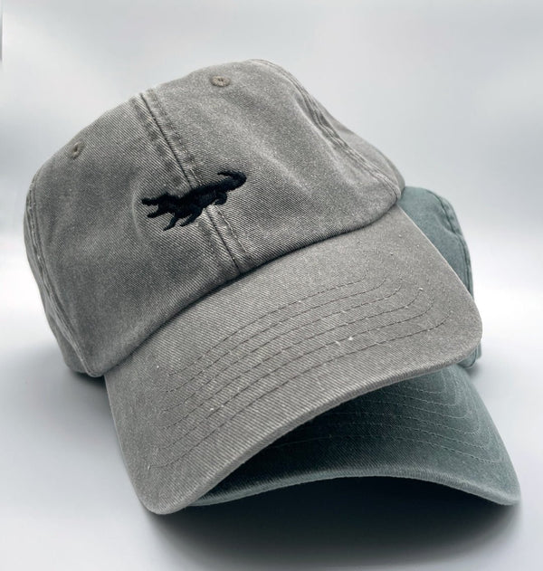 Crocodile Logo Baseball Cap - Crocodile Hat - Wildlife Hat UK - Blue Panda