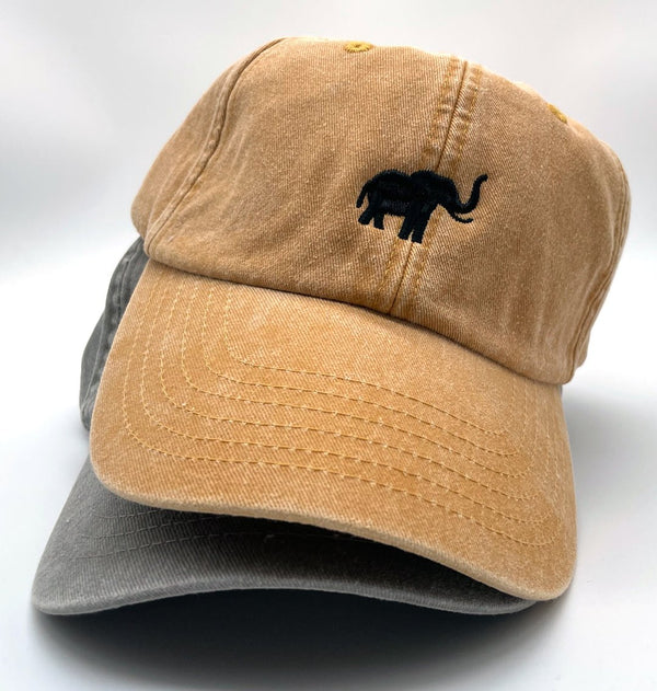 Elephant Logo Cap - Wildlife Conservation Baseball Caps UK - Blue Panda