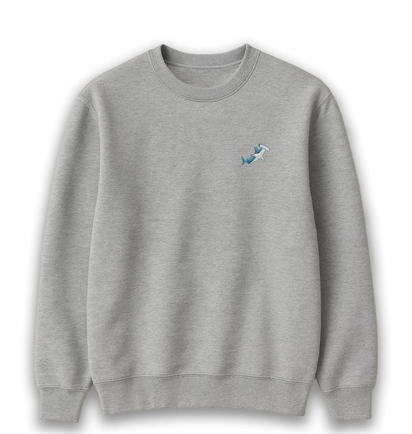 Hammerhead Shark Jumper - Mens Sea Life Sweatshirt - Blue Panda
