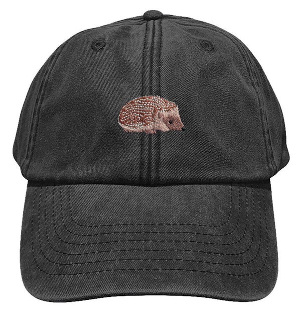 Hedgehog Wildlife Baseball Cap - British Wildlife - Blue Panda