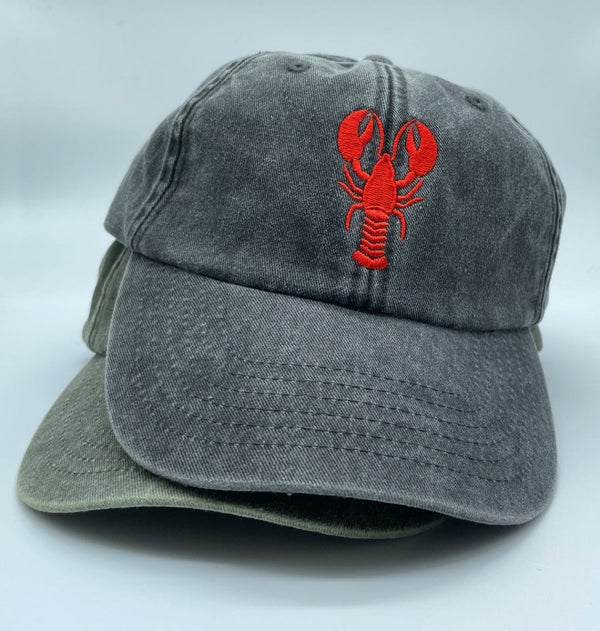 Lobster Cap Sea Life Baseball Hat - Marine Conservation Hat UK - Blue Panda