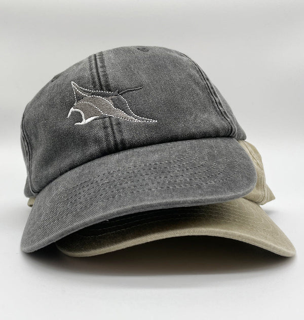 Manta Ray Cap - Manta Ray Gift - Sea Life Conservation Hat - Blue Panda