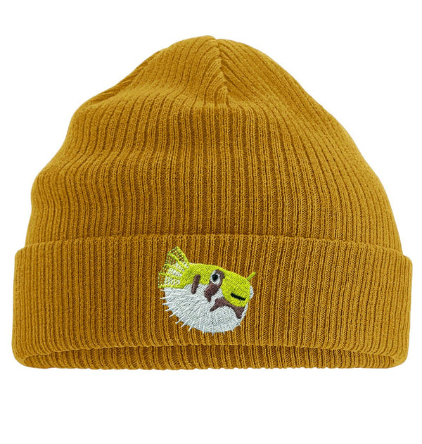 Pufferfish Beanie - Ocean Conservation Sea Life Design Hat - Saving Our ...