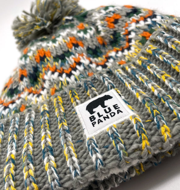 Pumpkin Spice Bobble Hat - Blue Panda